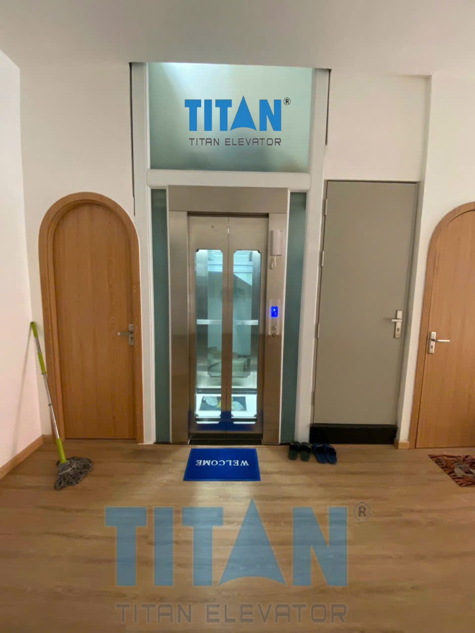 Thang máy khung nhôm hợp kim - Titan Elevantor